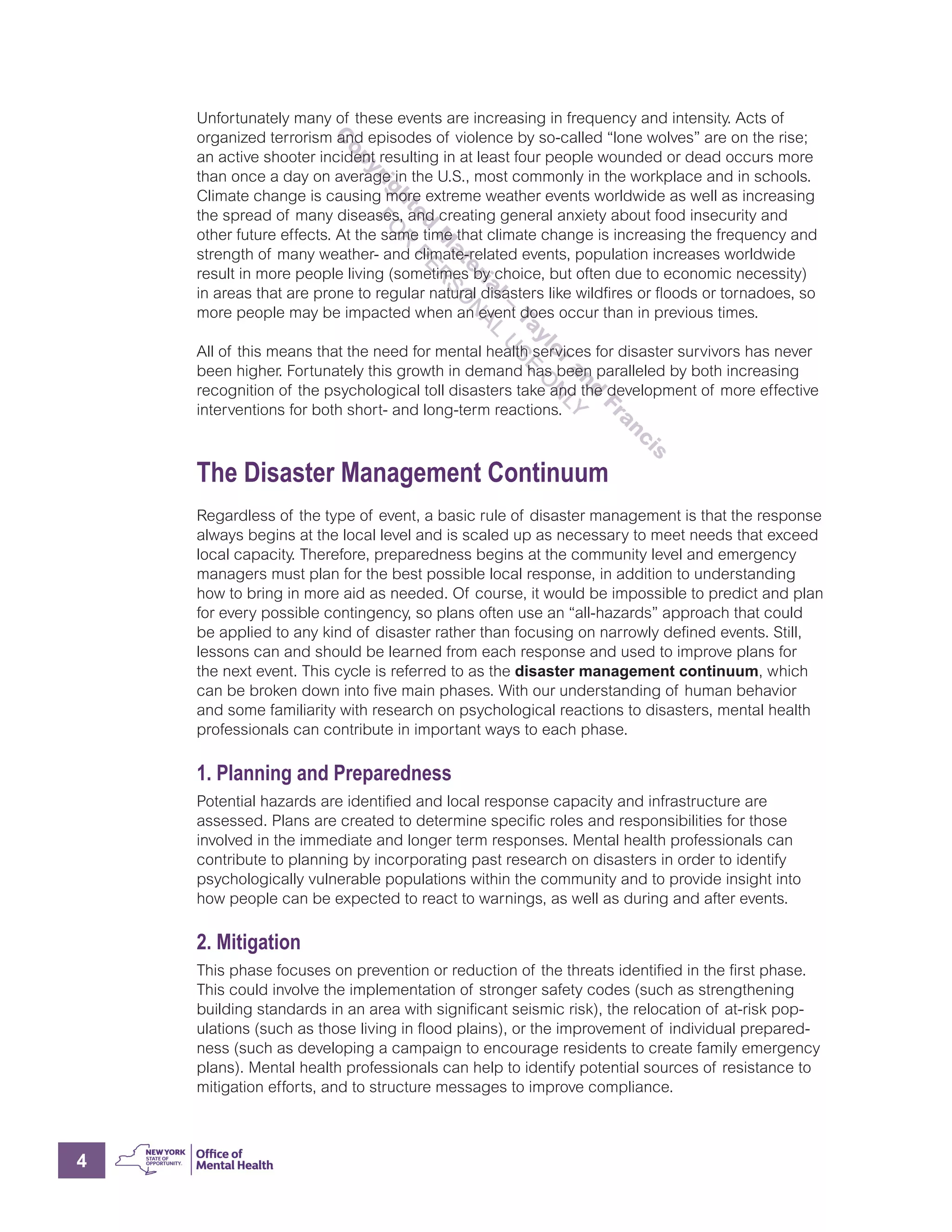 Disaster characteristics | PDF