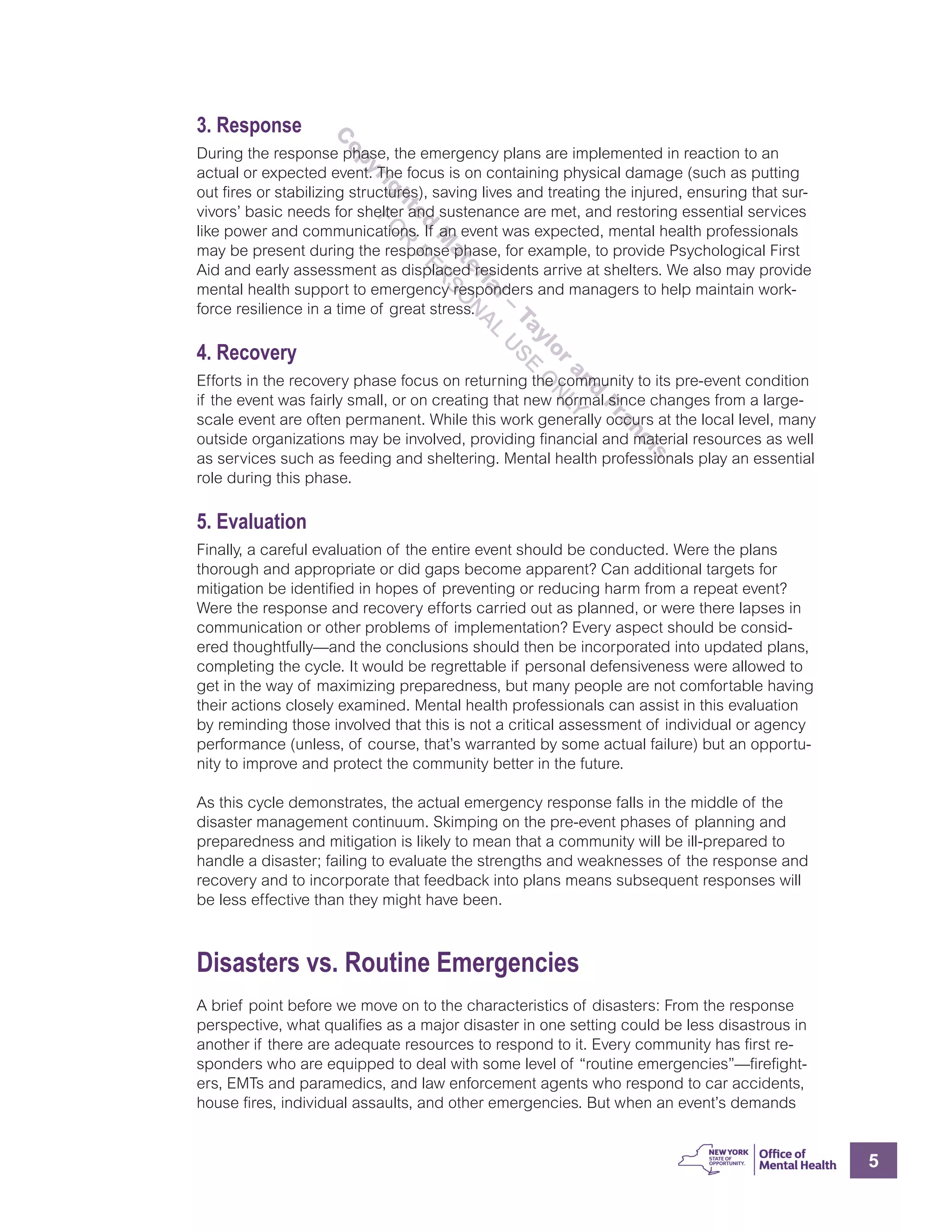 Disaster characteristics | PDF