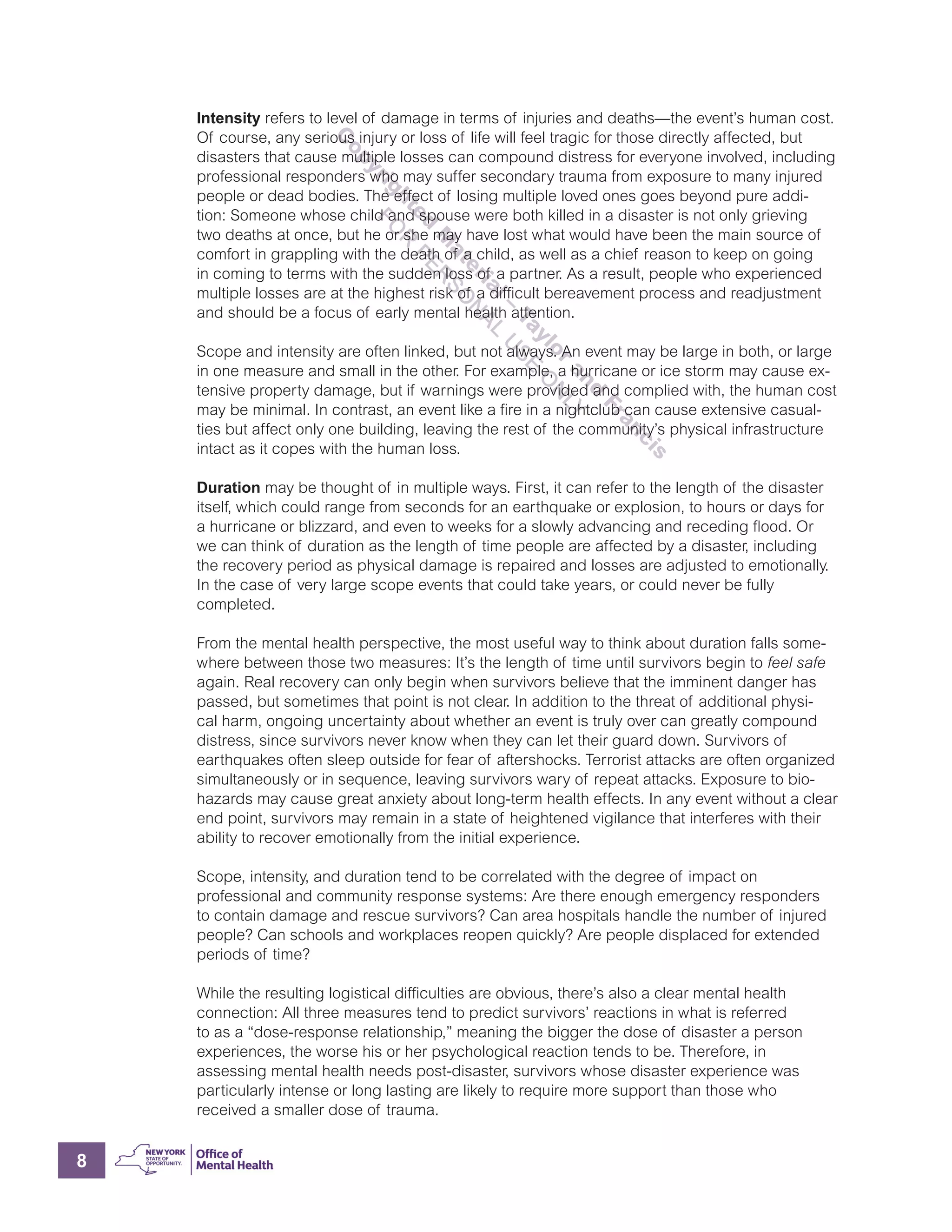 Disaster characteristics | PDF