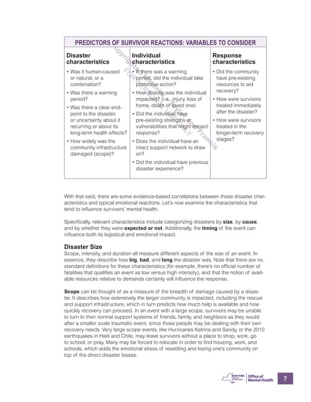 Disaster characteristics | PDF
