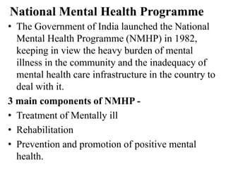District Mental Health Programme (DMHP) | PPTX