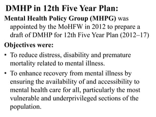 District Mental Health Programme (DMHP) | PPTX