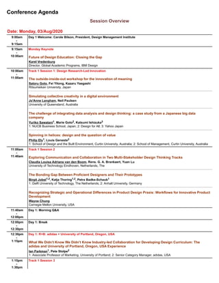 22nd Academic Design Management Conference DMI | PDF