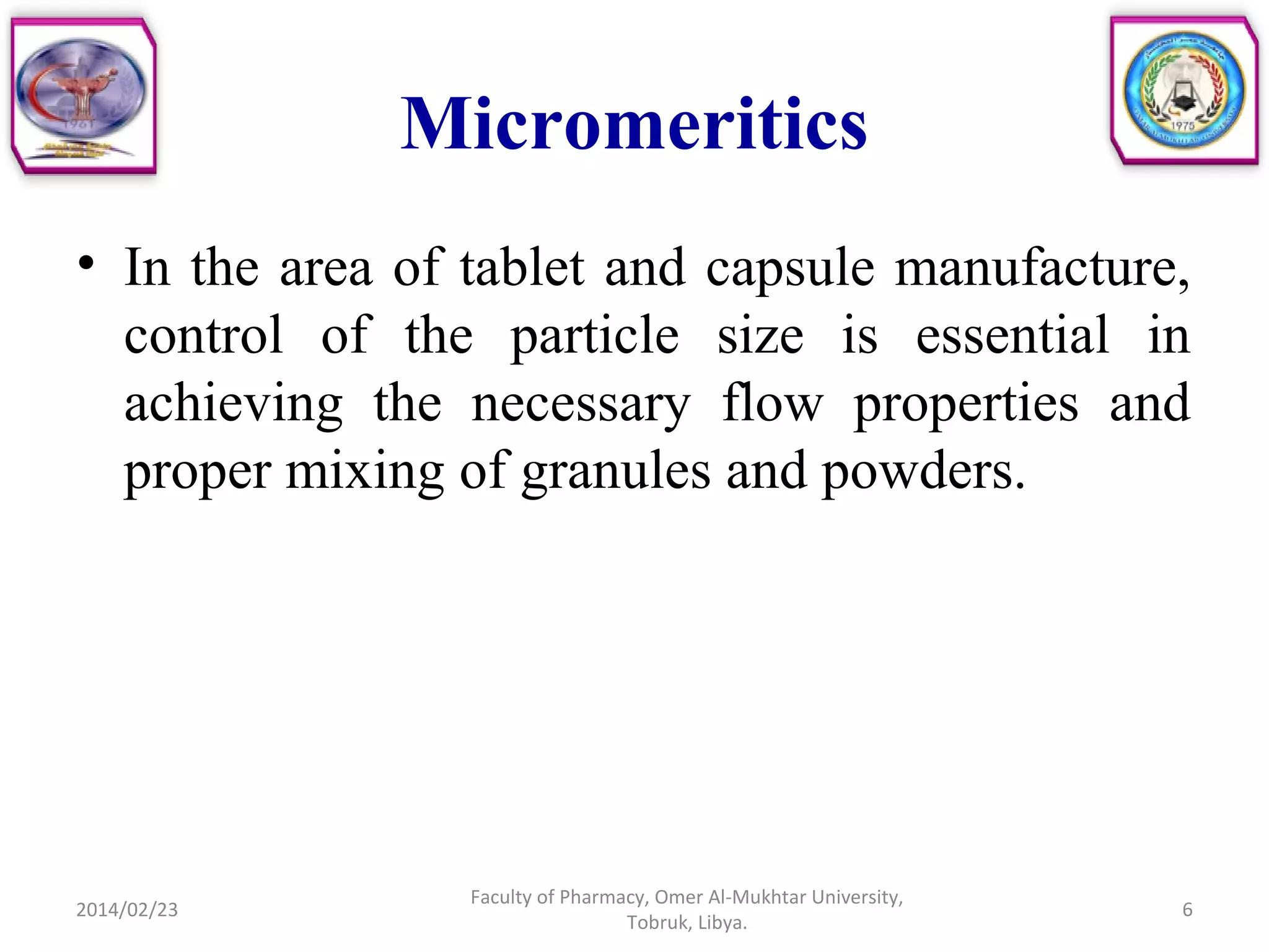 Micromeritics | PPT