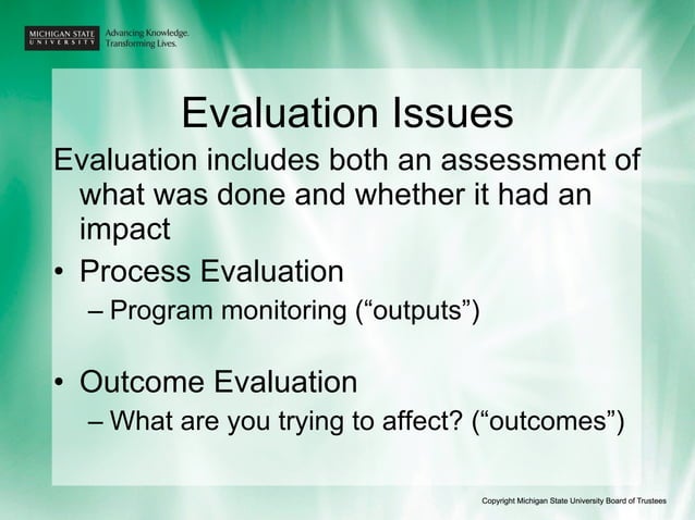 Dmi Evaluation Mcgarrell | PPT