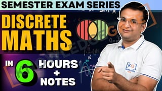 DM in 5 hours fo discrete mathematics in bca semester exam | PPT