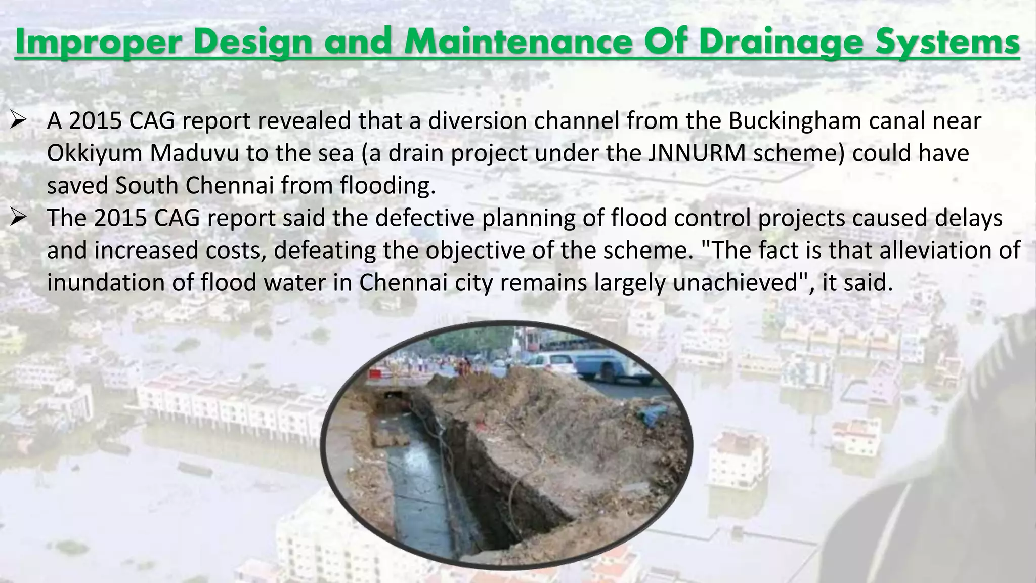 Disaster Management in Chennai Floods (2015) | PPTX