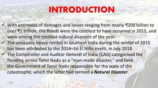 Disaster Management in Chennai Floods (2015) | PPTX