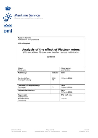 Dmi performance analysis Flettner rotor updated_t_hiii_nk_220112 | PDF