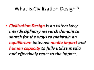 Civilization Design | PDF | Science