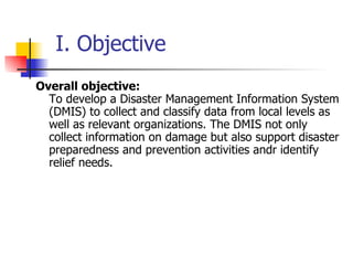 Presentation on Disaster Management Information System by Le Minh Ba ...