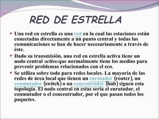 TOPOLOGIA EN ESTRELLA | PPT