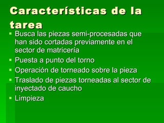 Ergonomía-Grupo8 2010- trabajo de un tornero. | PPT