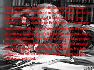 Dmitri mendeleev | PPTX | Chemistry | Science