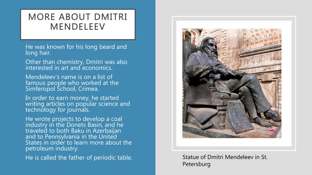 Biography of Dmitri Mendeleev. | PPTX