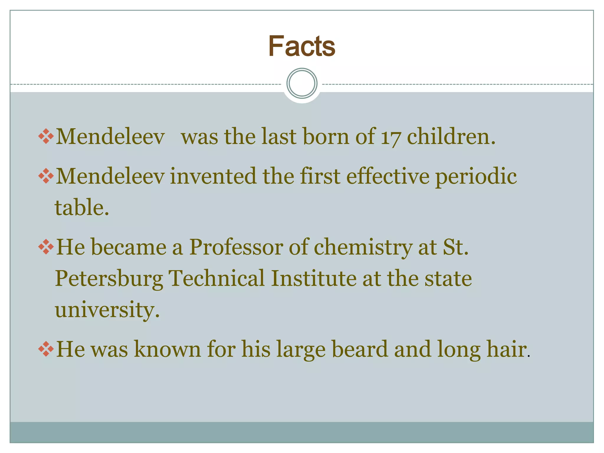 Dmitri mendeleev power point | PPTX