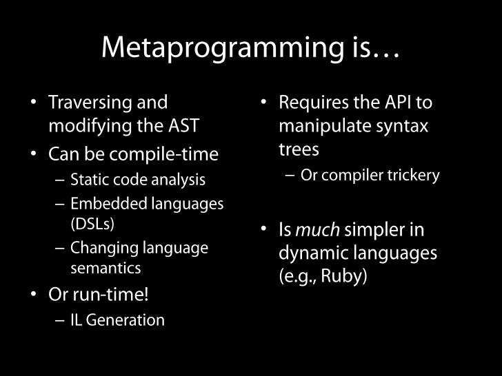 Metaprogramming