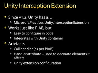 AOP via PIAB and Unity | PDF | Web Development | Internet