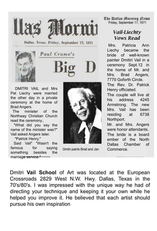 Dmitri Vail Remembered | PPS