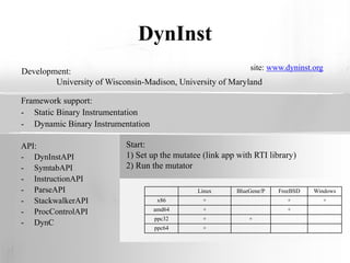 Dmitriy D1g1 Evdokimov - DBI Intro | PDF | Programming Languages | Computing