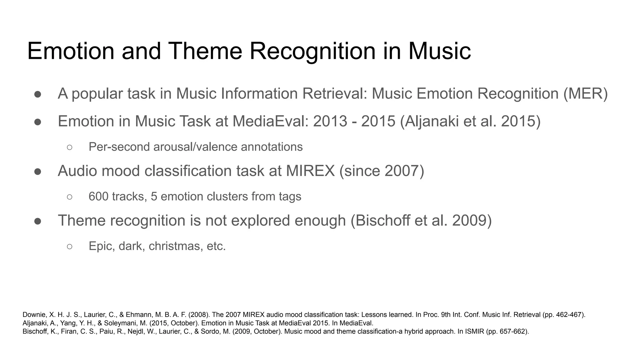 Emotion and Theme Recognition in Music Using Jamendo | PPT