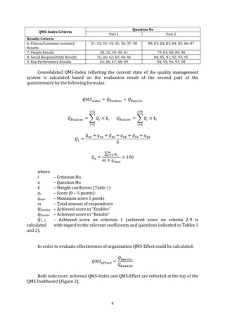 CAF and QMS Index | PDF