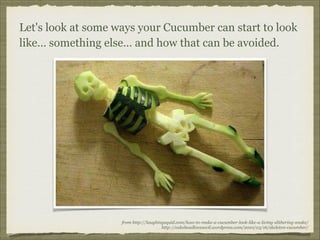 Dmitry sharkov - Maturing Your Cucumber Suites | PPT