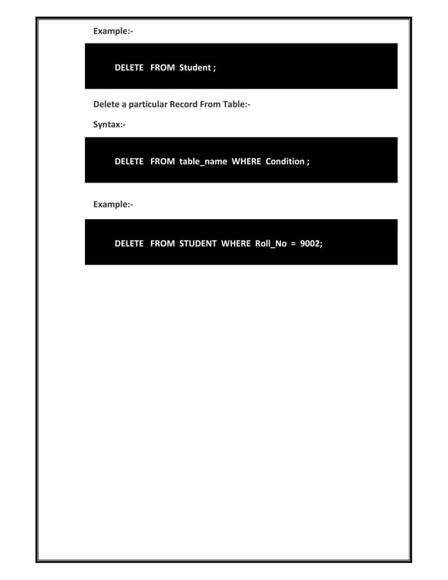 Sql Queries Dml Commands Pdf 4997
