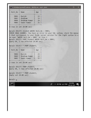 SQL Queries - DML Commands | PDF