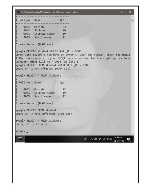 SQL Queries - DML Commands | PDF | Databases | Computer Software and Applications