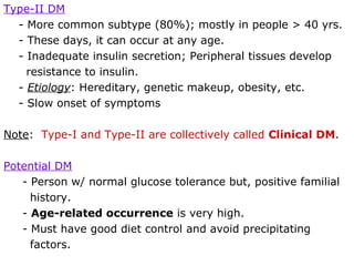 Diabetes Mellitus (Part 1 of a 2 part series) | PPT