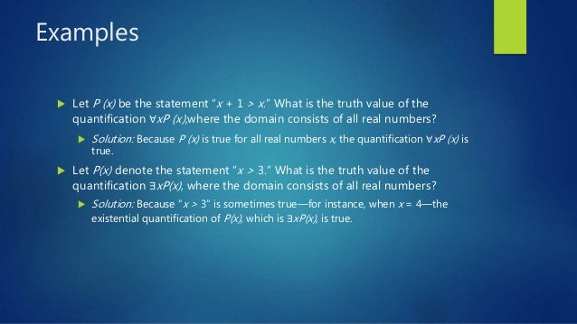 Universal Quantification DM