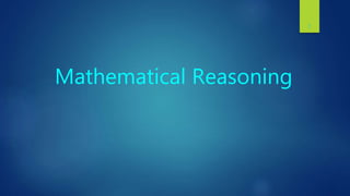 Mathematical Reasoning DM | PPT