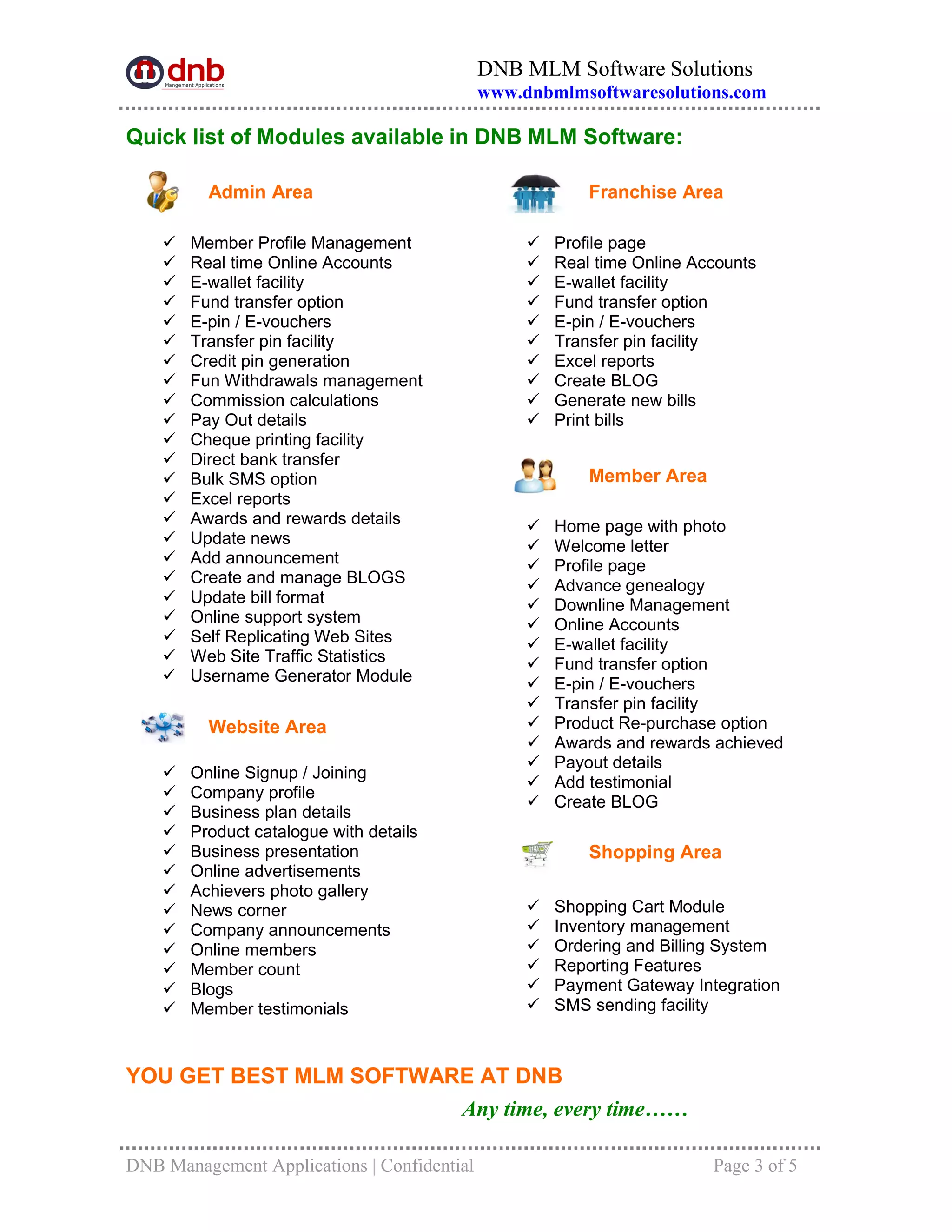 DNB MLM Software | PDF