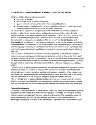 DMLT (2nd Year) : Quality Control, Standardization and Harmonization in ...