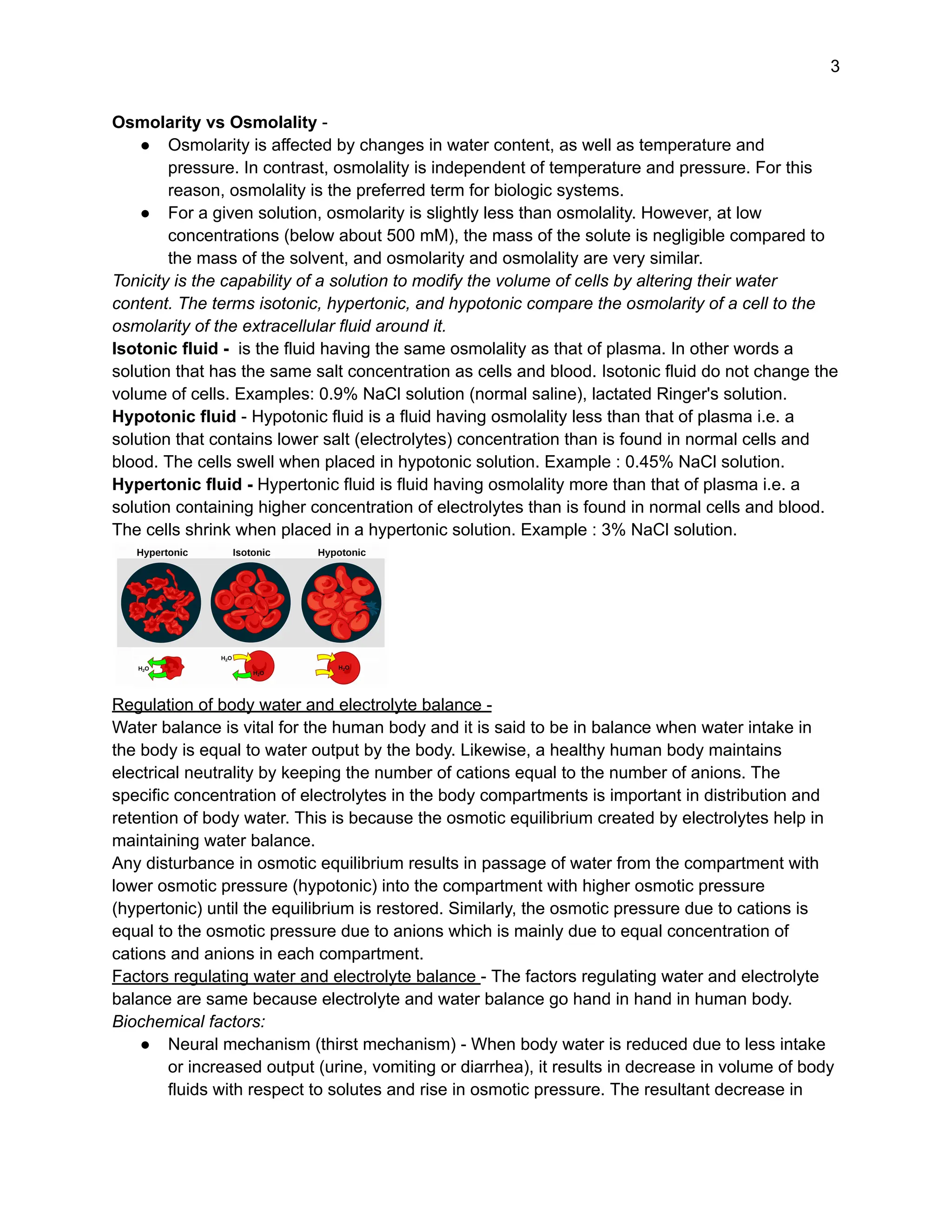 DMLT (2nd Year) : Body fluids, Electrolytes and Water balance - Some ...