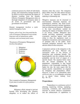 Disaster Mitigation and Management | DOC