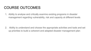 DISASTER MITIGATION AND MANAGEMENT NOTES | PPTX