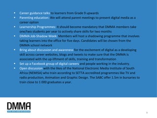 Dmma knowledge network education and transformation presentation final | PPT