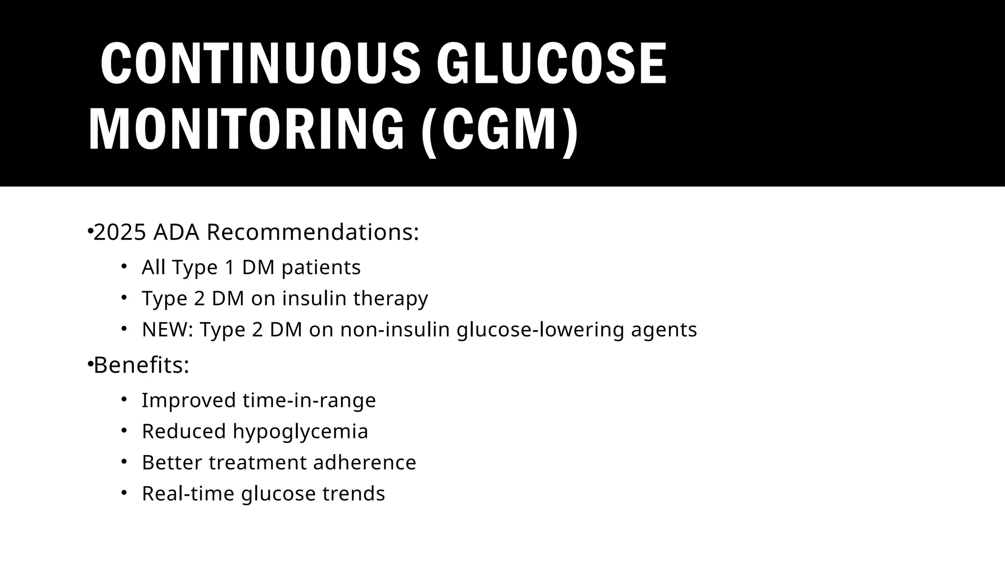 Diabetes mellitus managment according to ADA 2025 | PPTX
