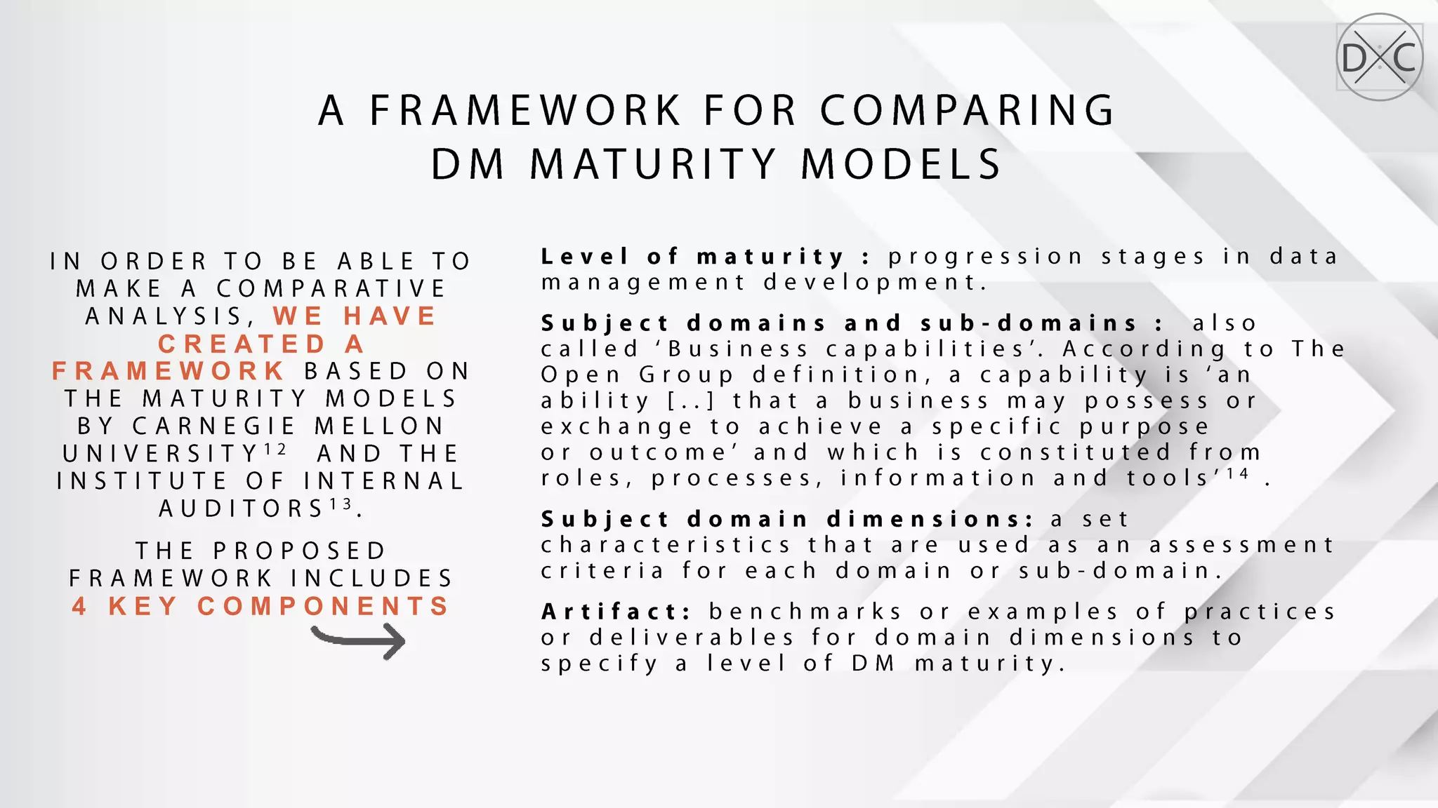 A Comparative Study of Data Management Maturity Models | PPT
