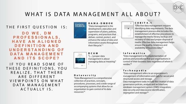 A Comparative Study of Data Management Maturity Models | PPT