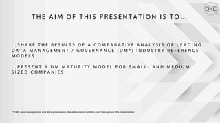 A Comparative Study of Data Management Maturity Models | PDF