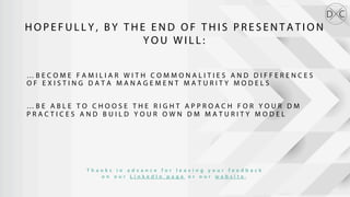 A Comparative Study of Data Management Maturity Models | PDF