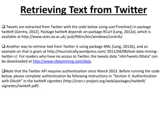 Text Mining of Twitter in Data Mining | PPTX