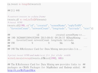 Text Mining of Twitter in Data Mining | PPTX