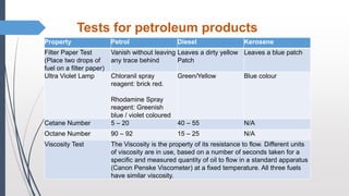 Forensic Chemistry - Petroleum products | PPTX