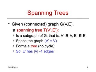 DM Min SPan Tree Minimum spanning tree .pptx