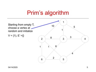 DM Min SPan Tree Minimum spanning tree .pptx
