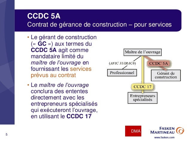 Le nouveau contrat CCDC 5A - 2010